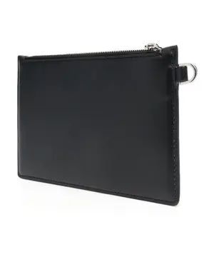LANVIN Logo Debossed Leather Clutch