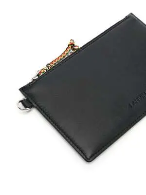 LANVIN Logo Debossed Leather Clutch