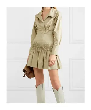 Isabel Marant Étoile Cotton-poplin Blouse With Balloon Sleeves