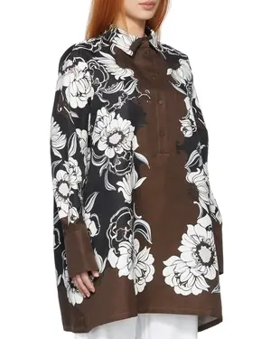 Valentino Garavani Floral Print Shirt Dress