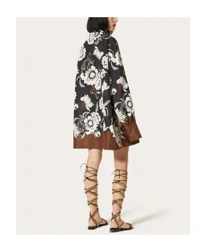 Valentino Garavani Floral Print Shirt Dress