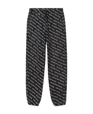 Alexander Wang Logo Print Tapered Jeans