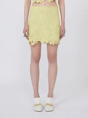 Sportmax Floral Lace Mini Skirt