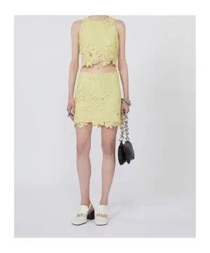 Sportmax Floral Lace Mini Skirt