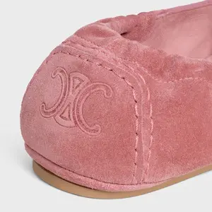 Celine Adam Loafers In Suede Calfskin - Pink
