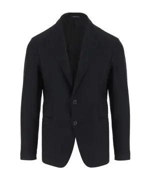 Giorgio Armani Single-breasted Straight Hem Blazer