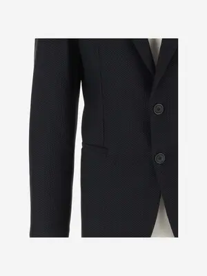 Giorgio Armani Single-breasted Straight Hem Blazer