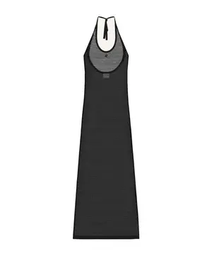 COURREGES Holistic Mesh Long Dress - Black