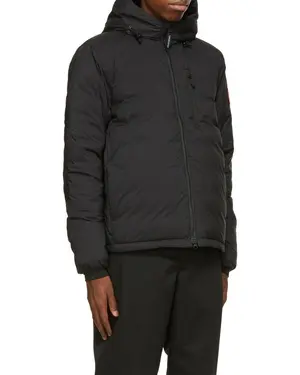 Canada Goose Lodge Padded Hooded Jacket - Black