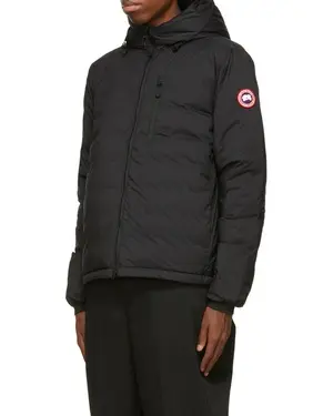 Canada Goose Lodge Padded Hooded Jacket - Black