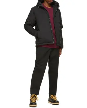 Canada Goose Lodge Padded Hooded Jacket - Black
