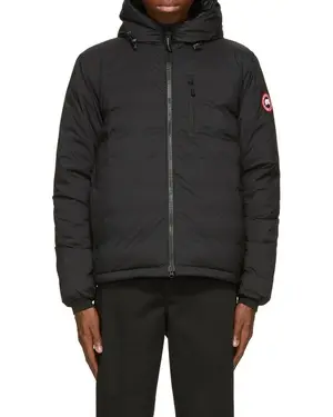 Canada Goose Lodge Padded Hooded Jacket - Black