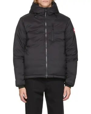 Canada Goose Lodge Padded Hooded Jacket - Black