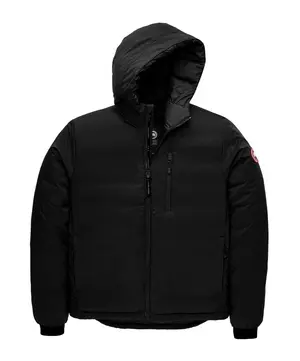 Canada Goose Lodge Hooded Down Jacket - Black