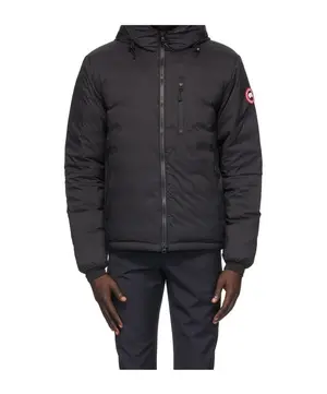 Canada Goose Lodge Hooded Down Jacket - Black