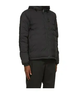 Canada Goose Lodge Hooded Down Jacket - Black
