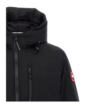 Canada Goose Lodge Hooded Down Jacket - Black