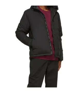Canada Goose Lodge Hooded Down Jacket - Black
