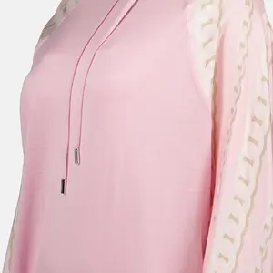 Versace Chain-printed Knitted Drawstring Hoodie