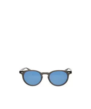 Barton Perreira Banks Oval Frame Sunglasses - Blue
