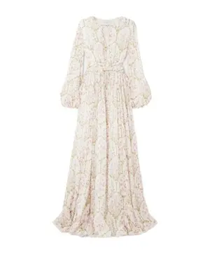 Giambattista Valli Floral-print Silk Dress - White