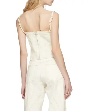 MUGLER Front Hollowed-out Detail Vest