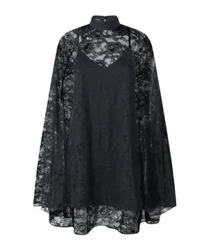 Pinko Long-sleeved Mini Lace Dress