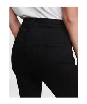 FRAME Le Pixie High Flare Jeans - Black