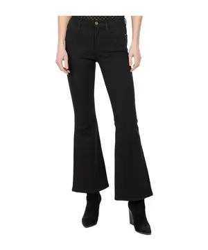 FRAME Le Pixie High Flare Jeans - Black