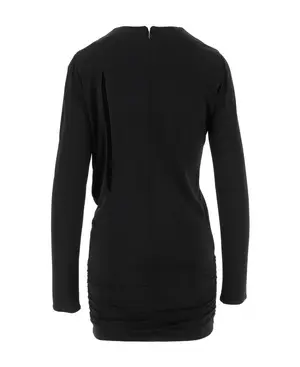 Versace Cut-out Long Sleeve Mini Dress - Black