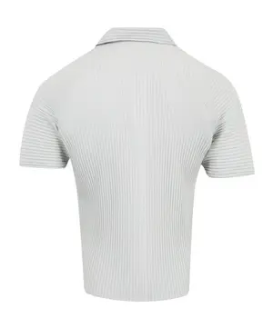 Issey Miyake Plissé-effect Polo Shirt - White