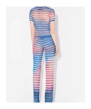 JEAN PAUL GAULTIER Striped Tulle T-shirt