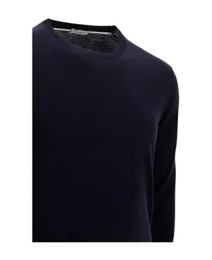 PAOLO PECORA Crew Neck Knitted Sweater - Black