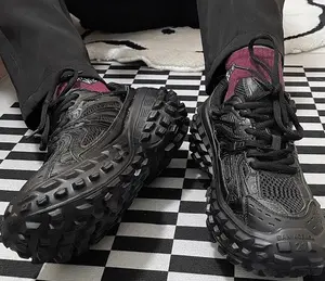 Balenciaga Defender Lace-up Sneakers - Black