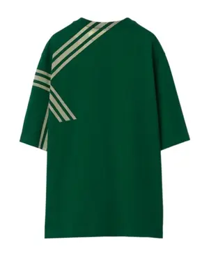 Burberry Checked Crewneck T-shirt - Green