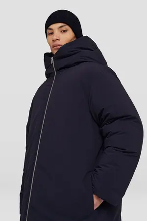 JIL SANDER Long Zip Up Down Jacket