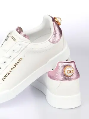 Dolce & Gabbana Portofino Low-top Sneakers - White