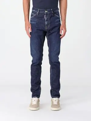 Dsquared2 Logo Patch Straight Leg Jeans