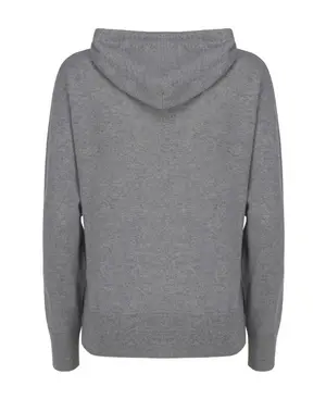 Brunello Cucinelli Zipped Drawstring Hoodie - Grey