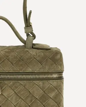 Bottega Veneta Intrecciato Zipper Shoulder Bag - Green