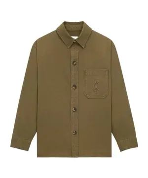 Saint Laurent Cassandre Overshirt - Green