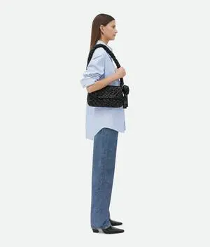 Bottega Veneta Kalimero Citt Woven Shoulder Bag