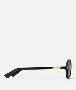 Bottega Veneta Round Frame Sunglasses - Black