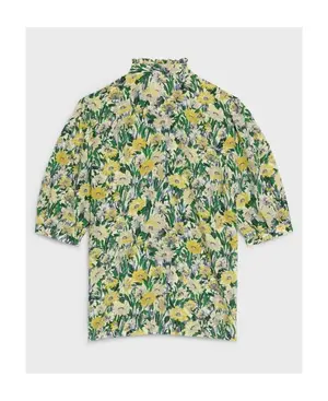 Celine Lavallière Blouse In Paquerette Crépon
