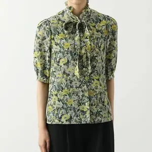 Celine Lavallière Blouse In Paquerette Crépon