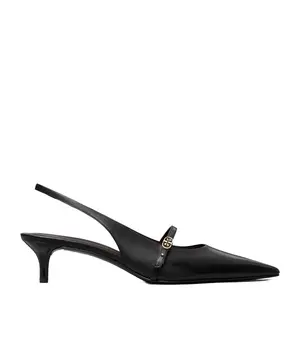 Tory Burch Double T Buckle Slingback Pumps