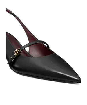 Tory Burch Double T Buckle Slingback Pumps