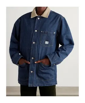 Aimé Leon Dore Corduroy-trimmed Denim Jacket