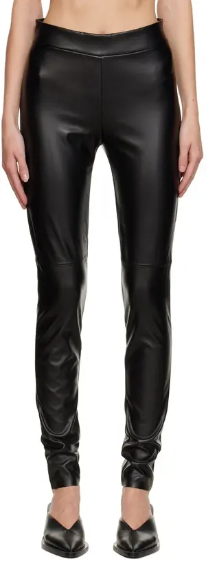Wolford Faux-leather Slim-cut Leggings
