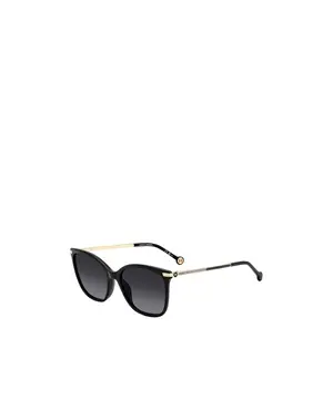 Carolina Herrera Cat Eye Sunglasses With Logo Detail - Black